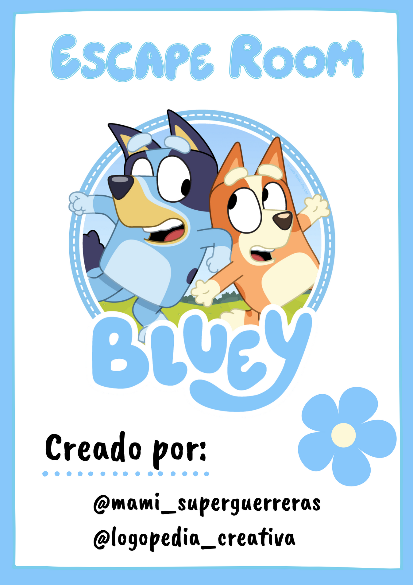 Escape room Bluey – Logopedia Creativa
