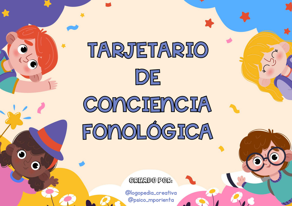 Tarjetario conciencia fonológica – Logopedia Creativa